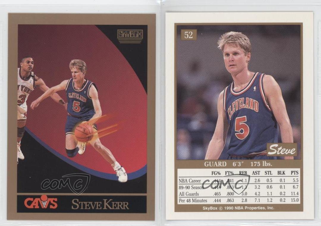 1990-91 Skybox #52 Steve Kerr Cleveland Cavaliers Basketball Card | eBay 1990-91 Skybox #52 Steve Kerr Cleveland Cavaliers Basketball Card | eBay