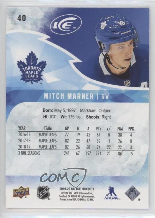 2019-20 Upper Deck Ice Orange Mitch Marner #40 | eBay
