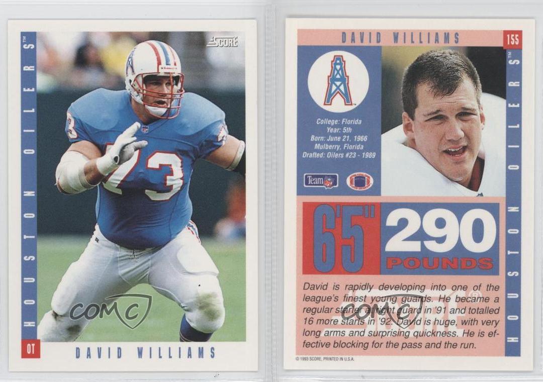 1993 Score #155 David W Williams Houston Oilers W. Football Card | eBay