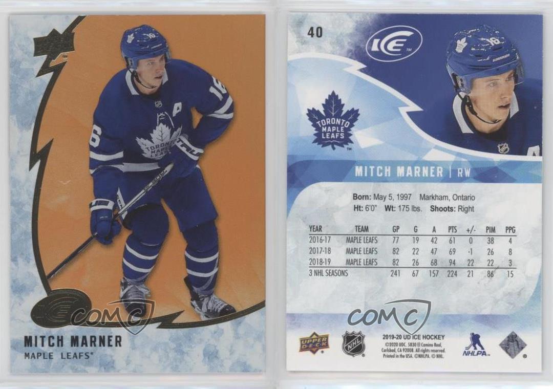2019-20 Upper Deck Ice Orange Mitch Marner #40 | eBay