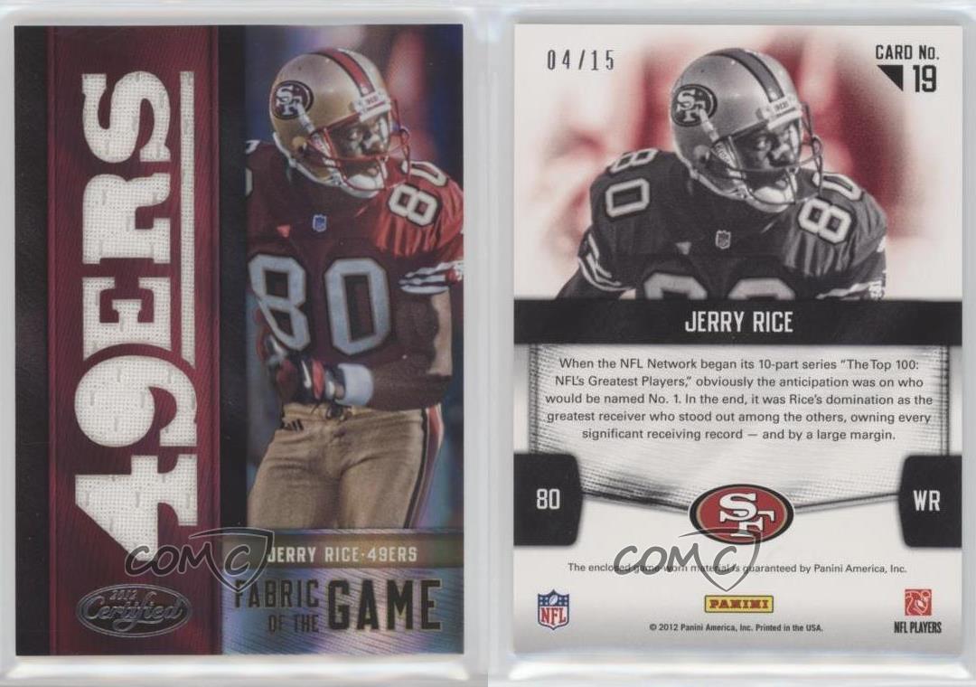 2012 Panini Certified - Fabric of the Game Jerseys Die-Cut Team Name ...