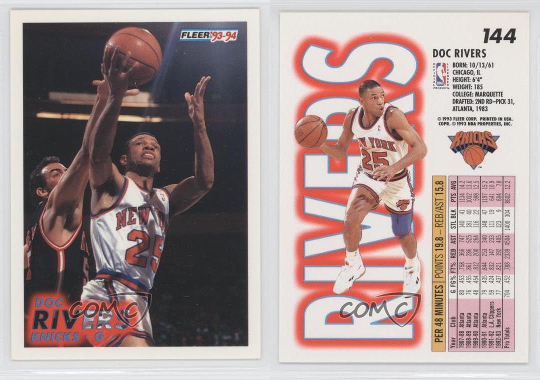 1993-94 Fleer #144 Doc Rivers New York Knicks Basketball Card | eBay