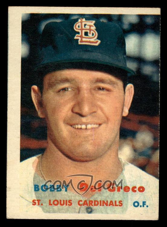 1957 Topps Base 94 Bobby Del Greco Good