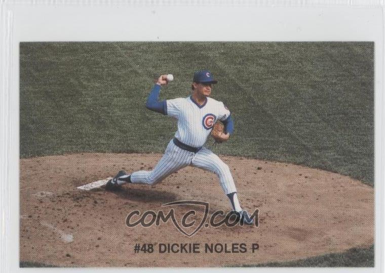 1983 Thorn Apple Valley Chicago Cubs Base 48 Dickie Noles