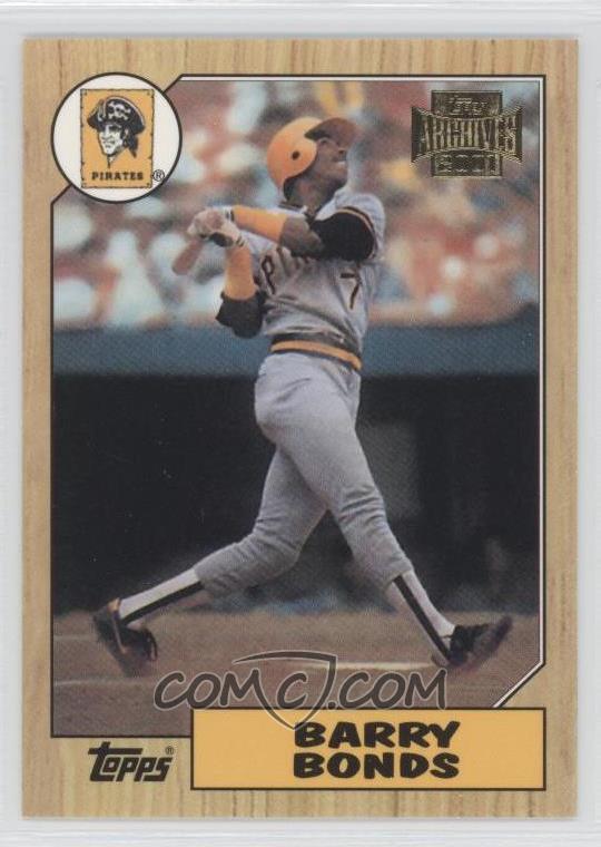 2001 Topps Archives - Future Rookie Reprints #1 - Barry Bonds 2001 Topps Archives - Future Rookie Reprints #1 - Barry Bonds