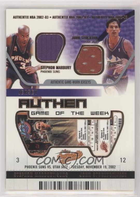 2002-03 Fleer Authentix - Jersey Authentix Game of the Week - Unripped ... 2002-03 Fleer Authentix - Jersey Authentix Game of the Week - Unripped ...