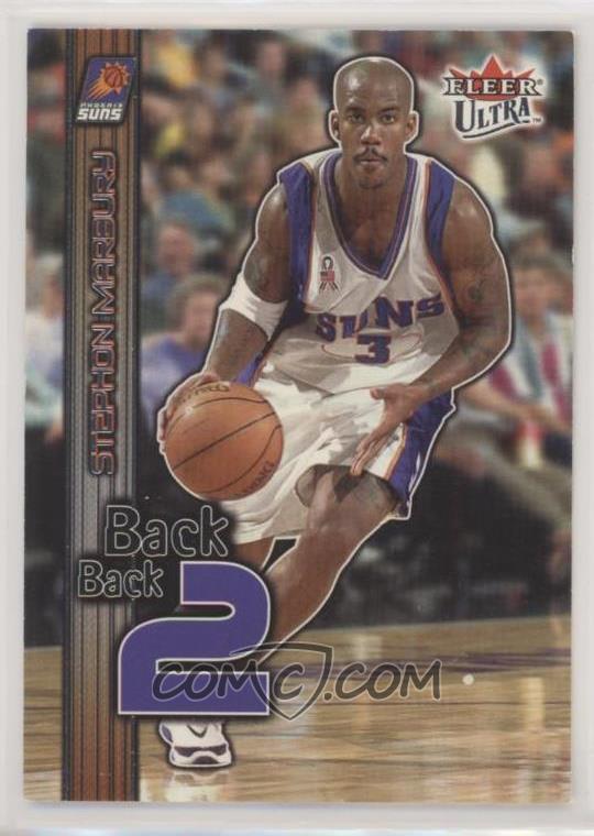 2002-03 Fleer Ultra - Back 2 Back #17BB - Stephon Marbury /1000 2002-03 Fleer Ultra - Back 2 Back #17BB - Stephon Marbury /1000
